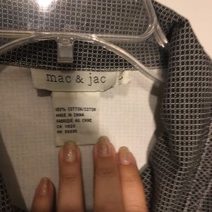 mac & jac | Jackets & Coats | Mac Jac Black And White Jacket 3 Pocket ...